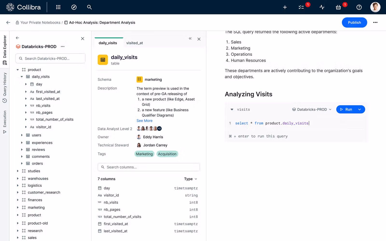 Collibra Data Notebook | Collibra